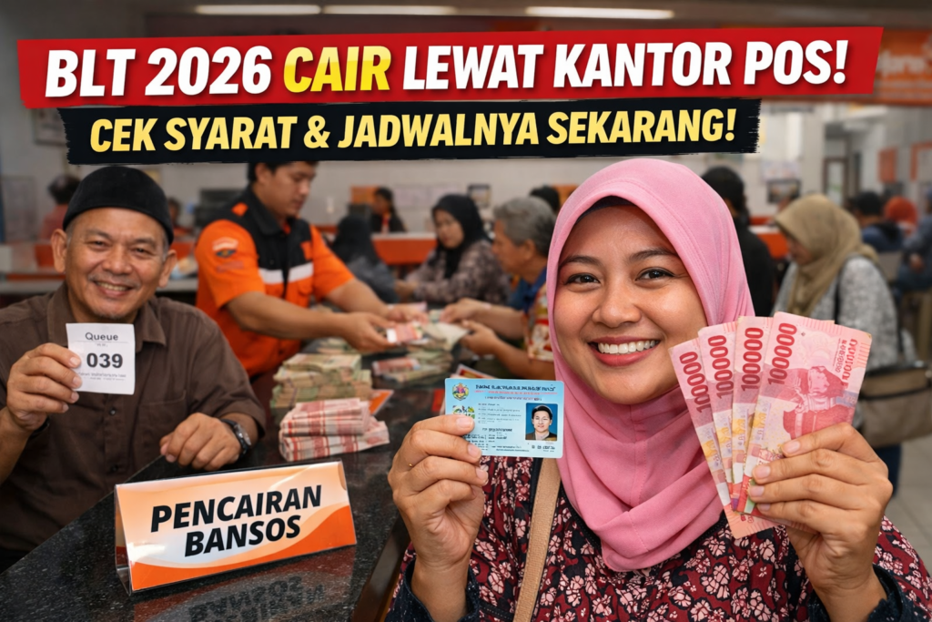 BLT 2026 Resmi Cair Lewat Kantor Pos, Cek Syarat dan Jadwalnya Sekarang ...