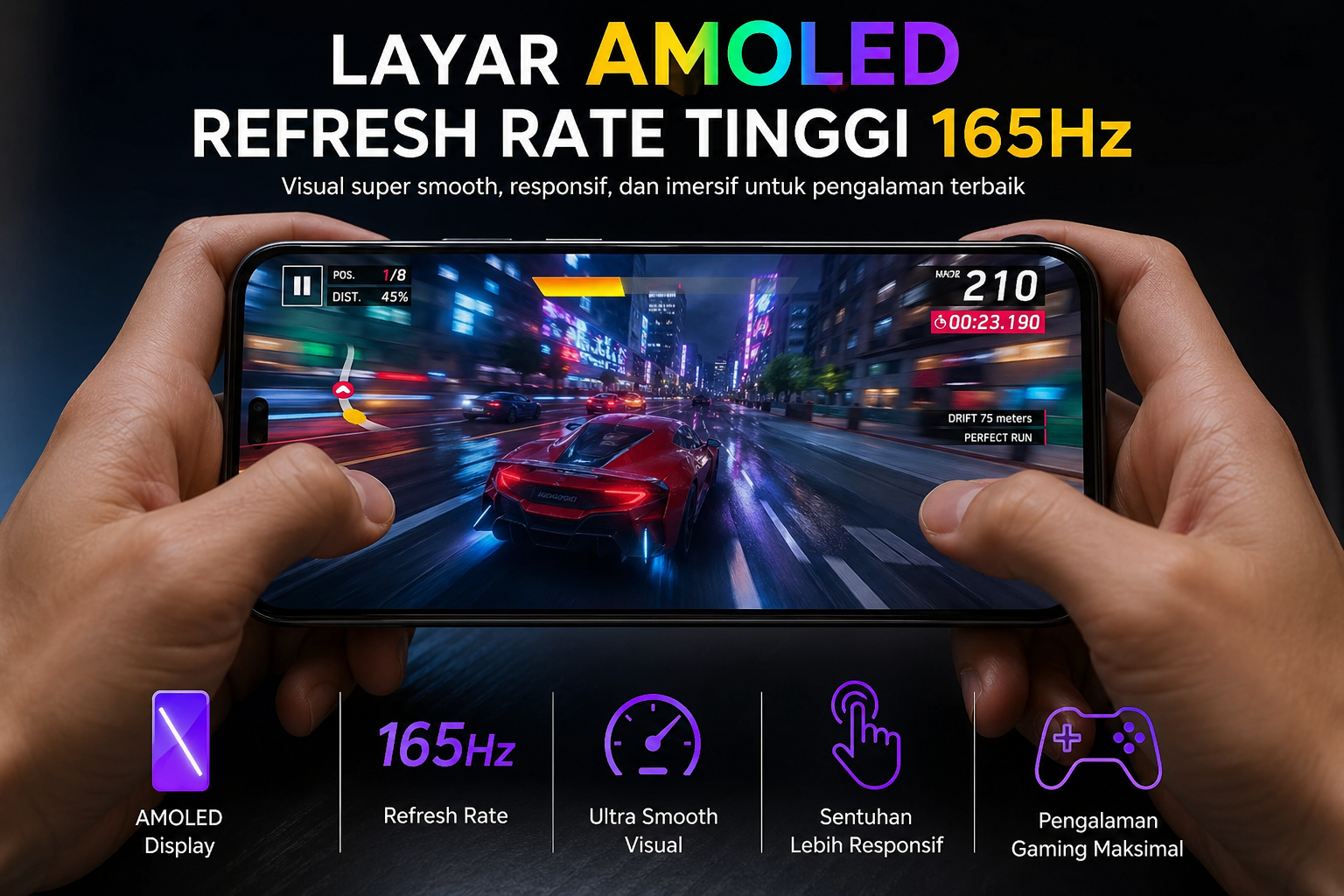 Layar AMOLED 165Hz: Teknologi Super Smooth yang Jadi Standar Baru HP ...