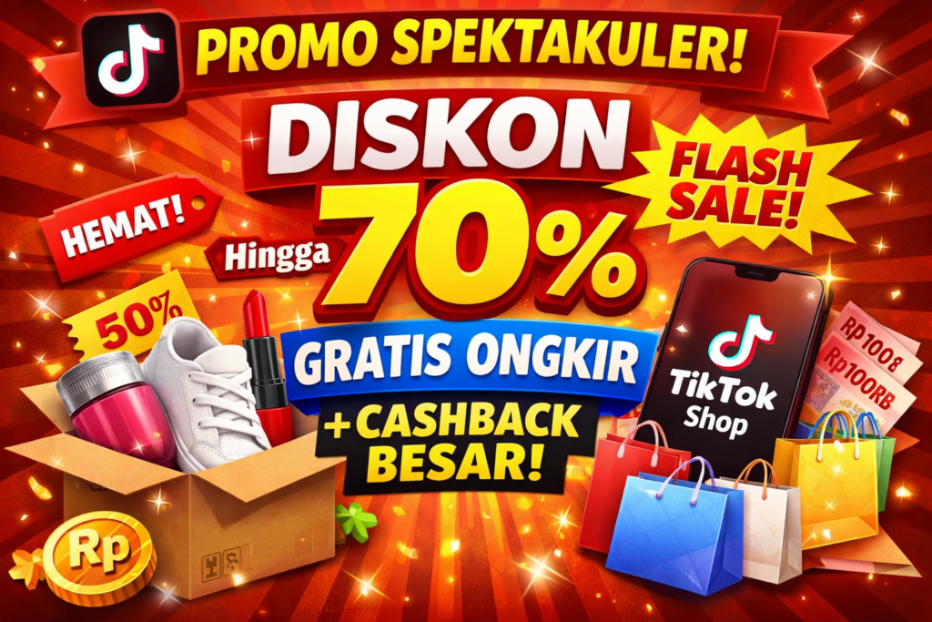 Promo TikTok Shop Hari Ini: Diskon, Gratis Ongkir & Cashback Terbaru ...